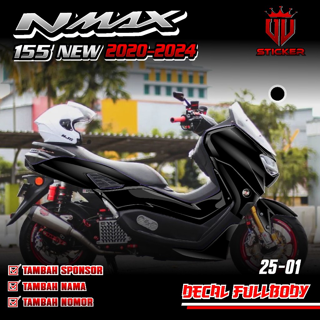 Full Body Decal Sticker Yamaha NMAX NEW 155 2020 2021 2022 2023 2024 ...