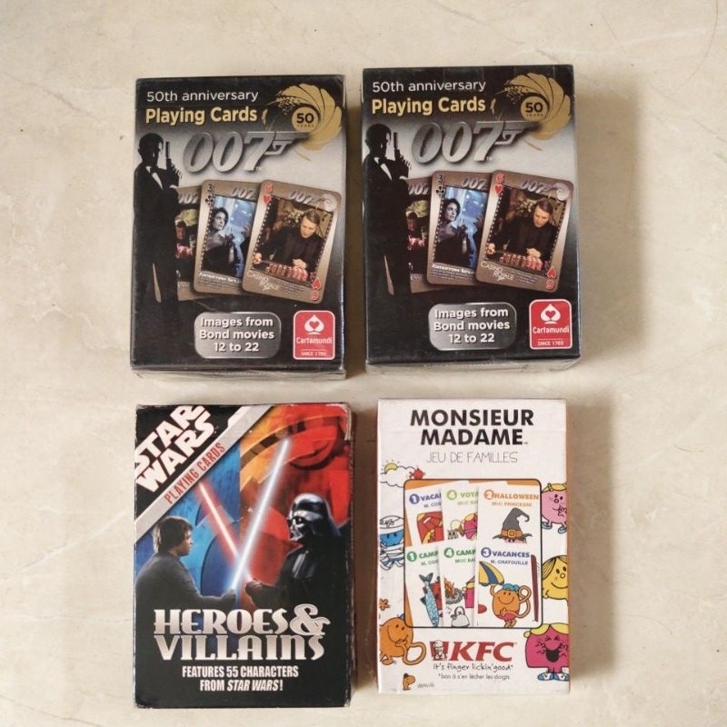 Angry birds star wars james bond 007 playing cards | Shopee Philippines