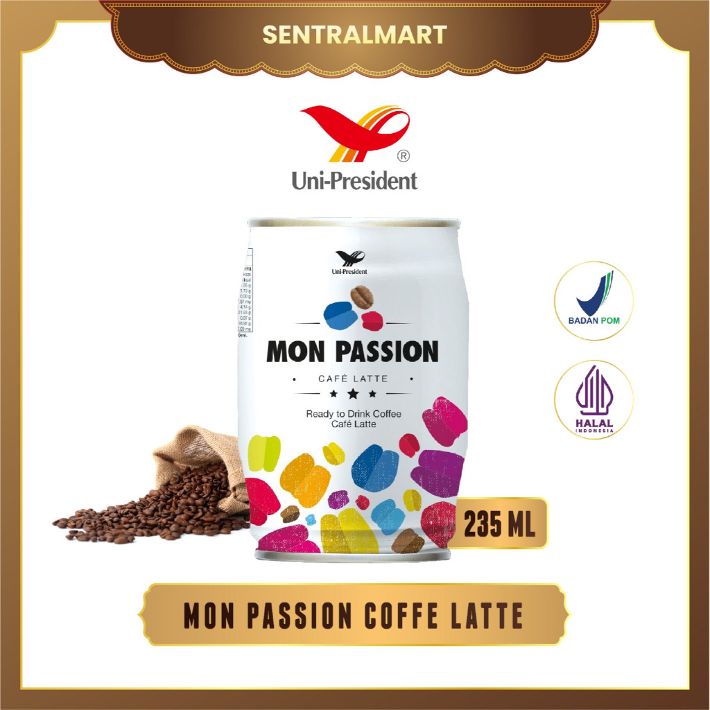 MON PASSION Coffee Cafe Latte 235ML Unif-President | Shopee Philippines