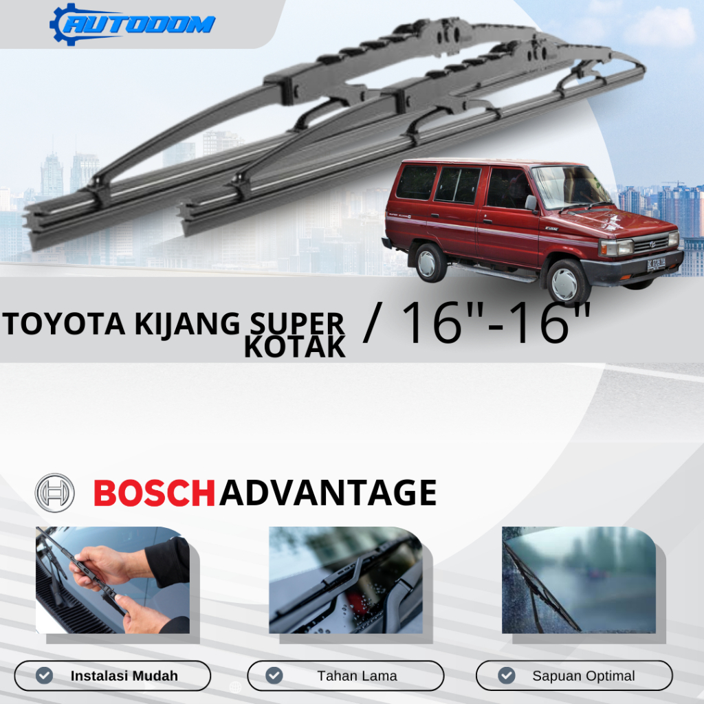 Bosch Advantage Toyota Kijang Super Car Window Wiper / Box Size 16" and ...