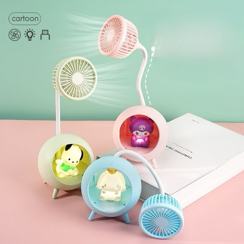Ys - Minifan sanrio led lamp / sanrio table lamp / sanrio kuromi ...