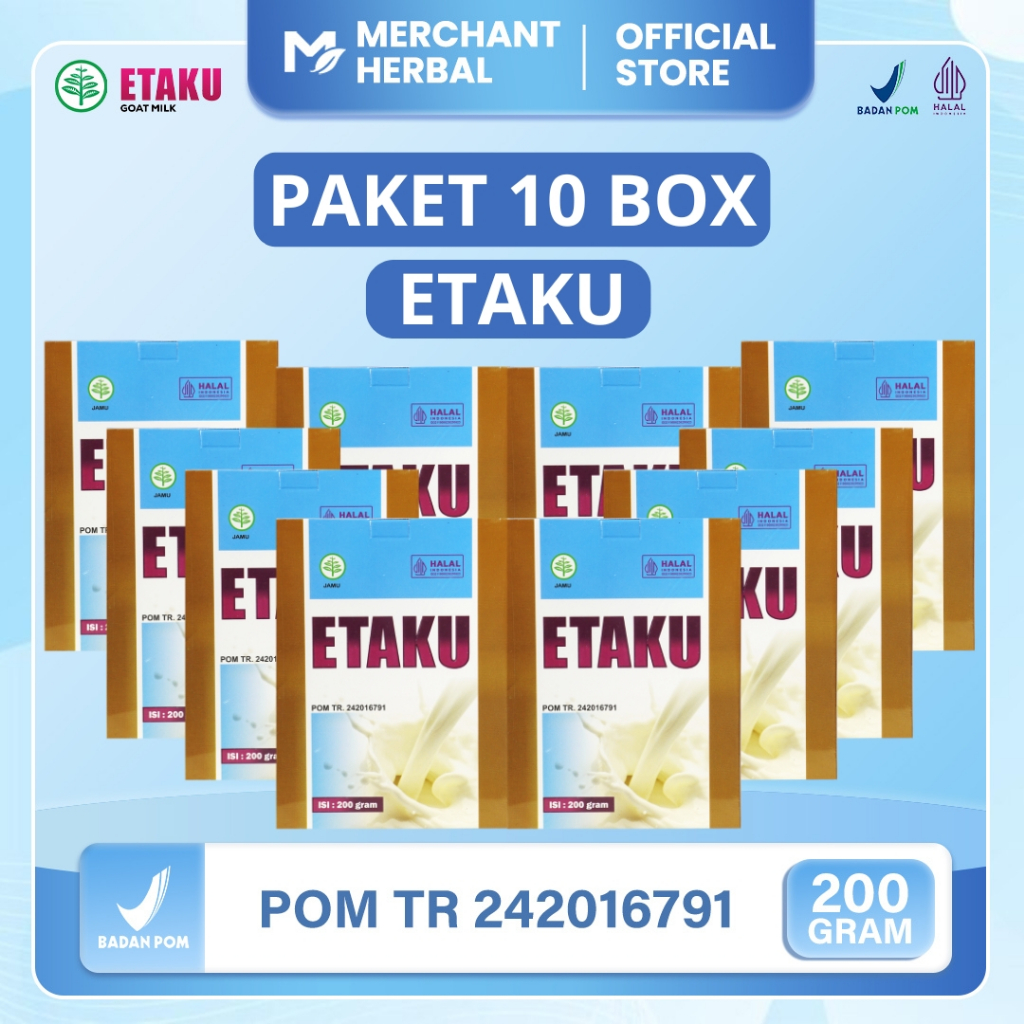 10 Box Package Etaku Goat Milk Pure Etawa Goat Milk Powder Already Bpom ...