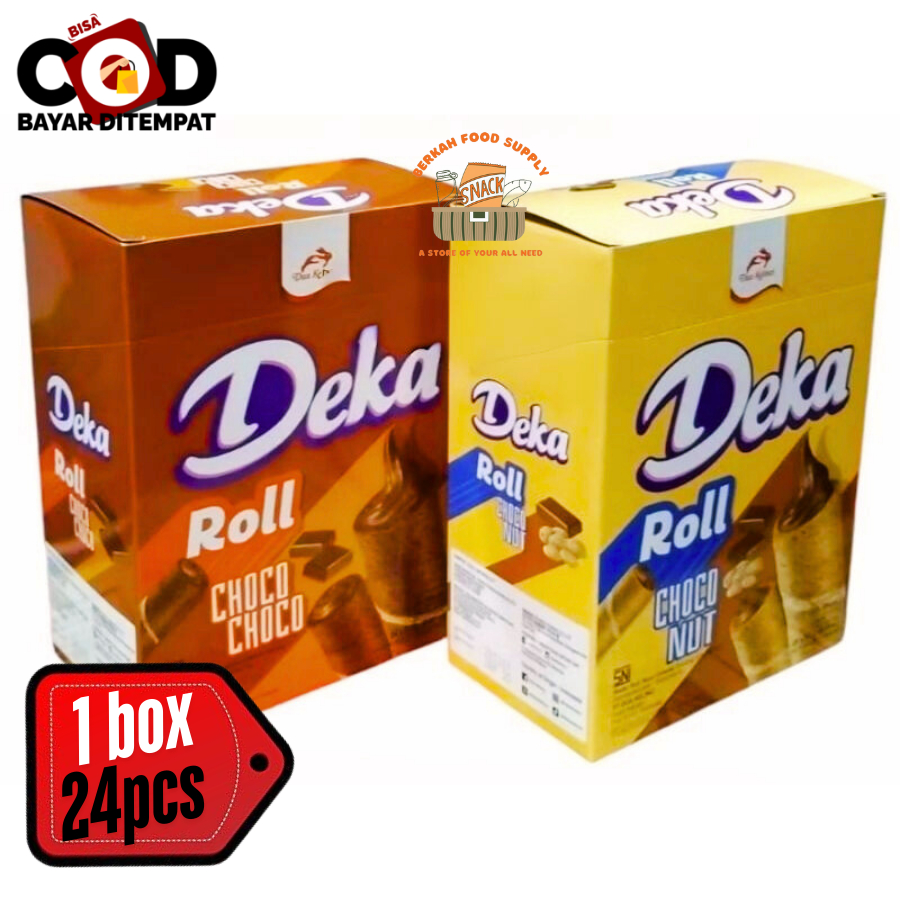[BERKAH] Deka Wafer Roll Two Rabbits Box Contains 24 x 7gr Choco Nut ...