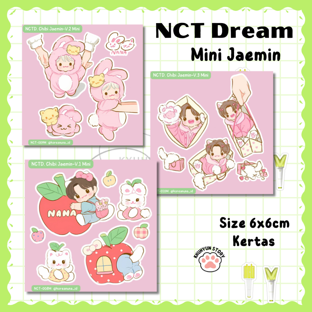 HP Kpop NCT Dream Jaemin Nana Chibi Sticker Cute Anime Cartoon ...