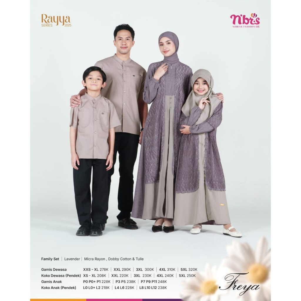 Nibras FREYA - [LAVENDER] NEWEST SARIMBIT 2025 INDONESIAN MUSLIM ...