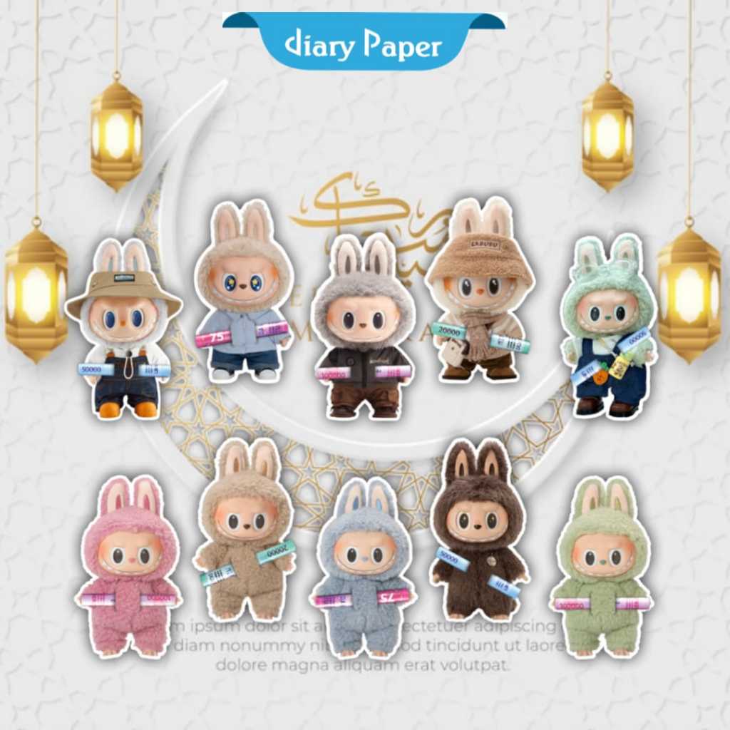 LATEST Labubu viral Eid envelope contains 20 pcs Eid Thr Eid Envelope ...