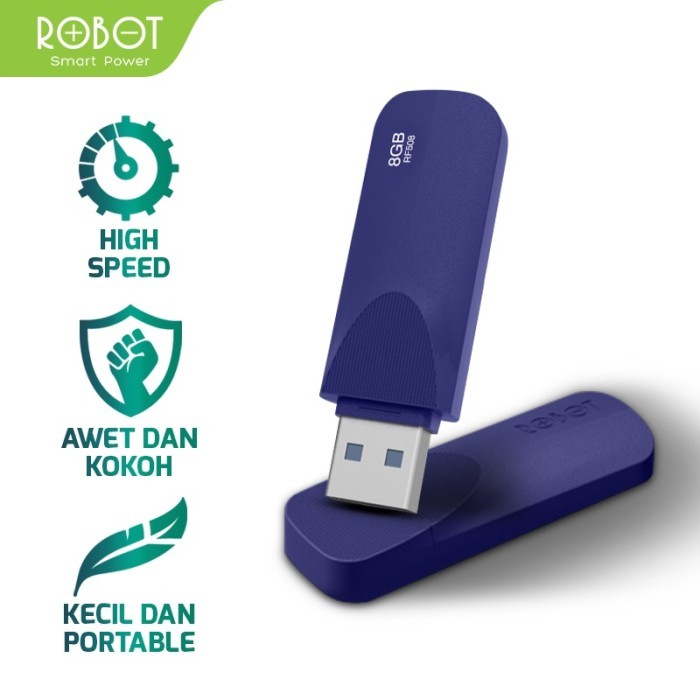 ROBOT Flashdrive / Flashdisk USB 3.0 High Speed Transmission Blue ...