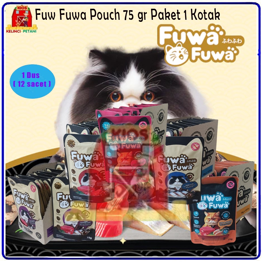 Bundle Package of 12 Fuwa Fuwa Japanese Cat Food Pouch 75 gr | Shopee ...