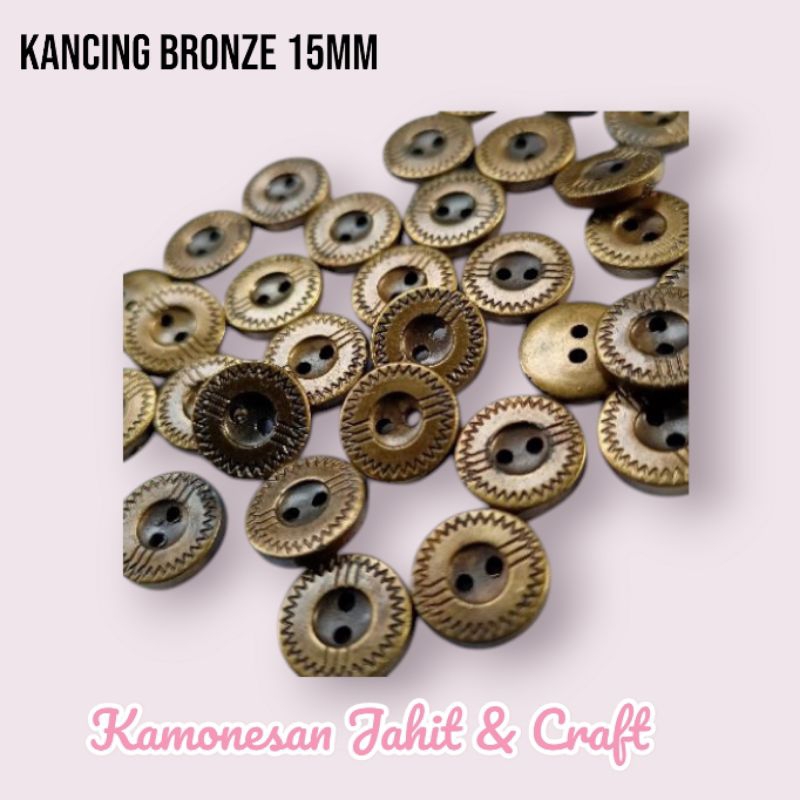 15mm Bronze Burn Buttons (12 Pcs) | Shopee Philippines