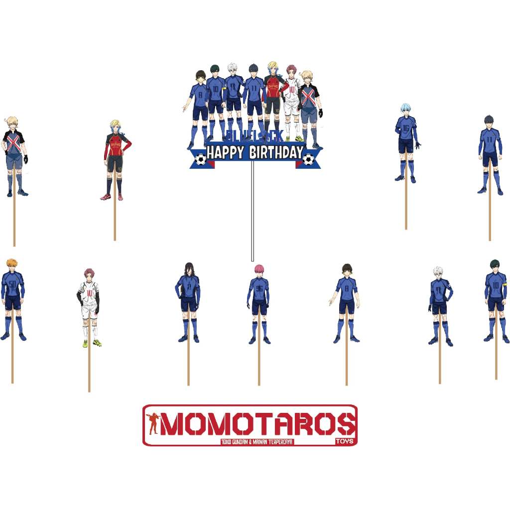 Blue Lock cake Topper contains 12 pcs | Shopee Philippines