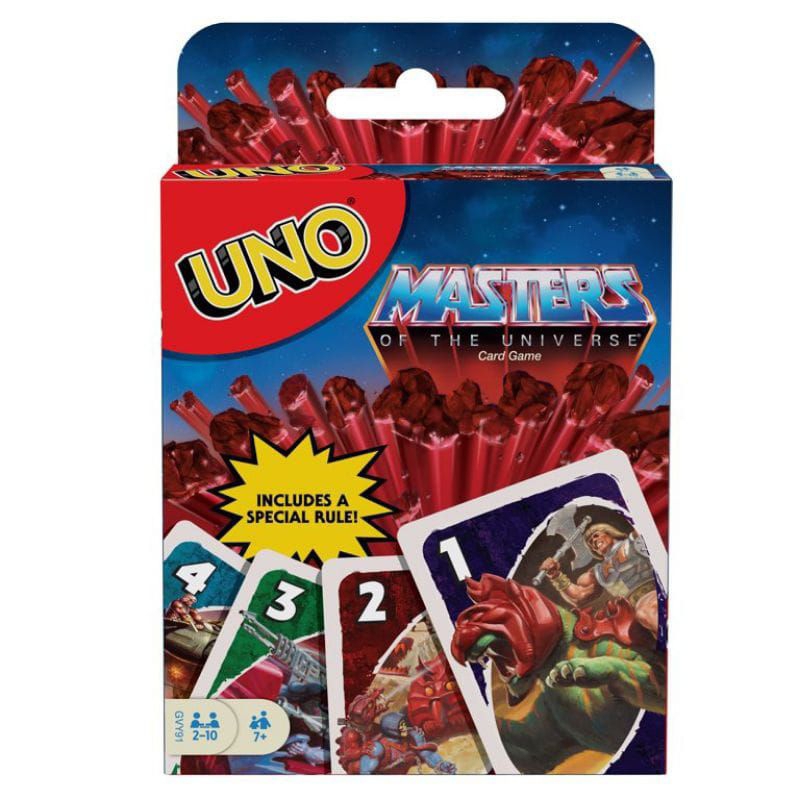 Uno masters of the universe card game toy card Mattel he man games ...