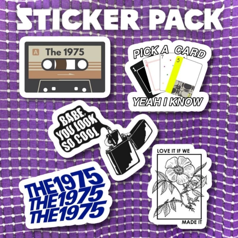 Sticker The 1975 Band Pack contains 5 Pcs Waterproof Vinyl | Shopee ...