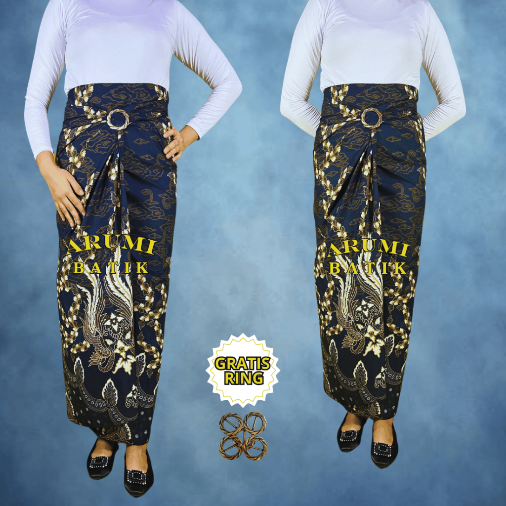 Arumi batik wrap skirt batik songket modern graduation bottom instant ...