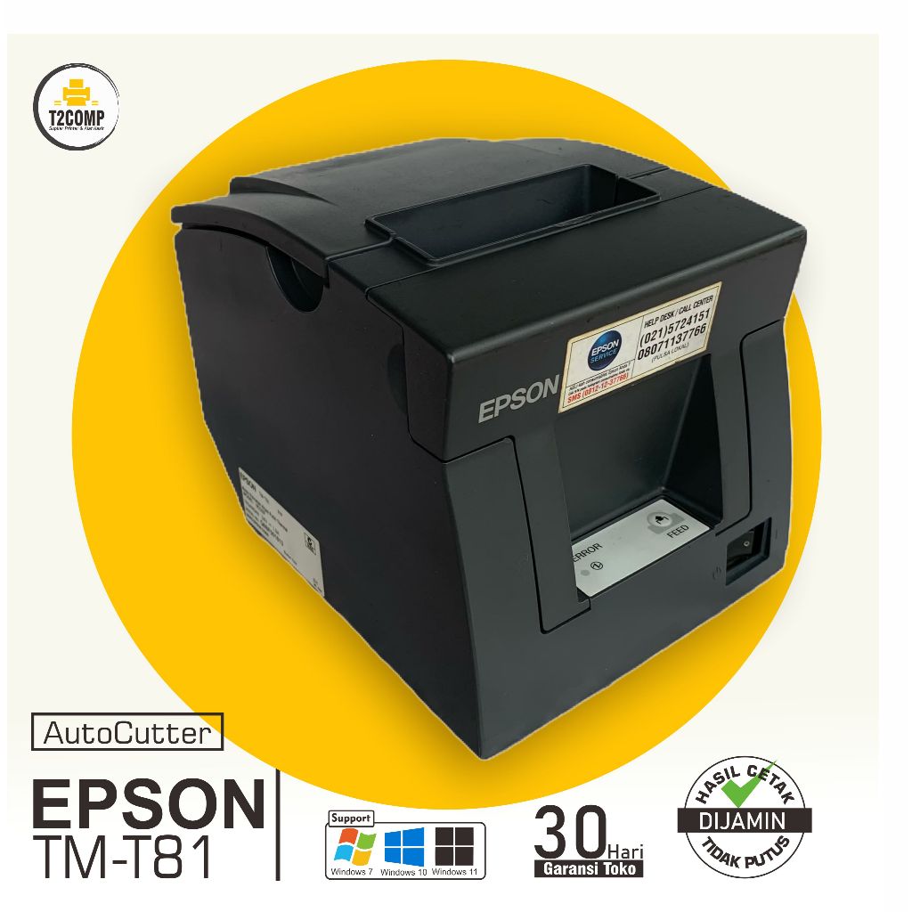 Epson TMT81 / TM-T81 Autocutter Thermal Printer / Cashier's Receipt ...