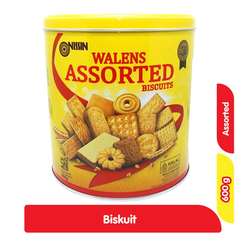 Nissin Walens Assorted Canned Biscuits 600 g | Shopee Philippines