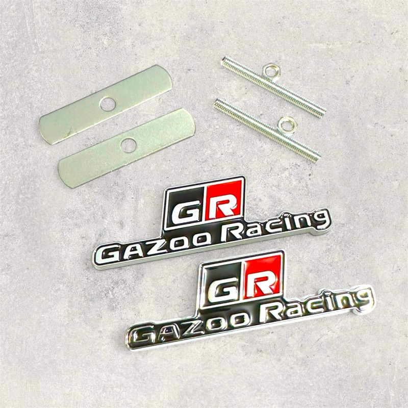Toyota GR Sport Gazoo Racing Car Sticker and Grill Emblem, Metal ...