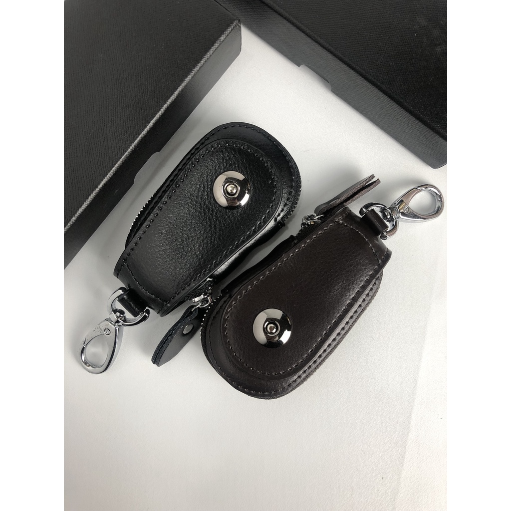 !! Stainless Leather STNK CAR KEY Holder FREE Hard BOX packing (1set ...