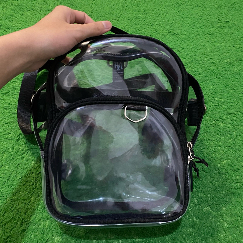 Travolt premium pvc bag sling bag 3 in 1 transparent sling backpack ...
