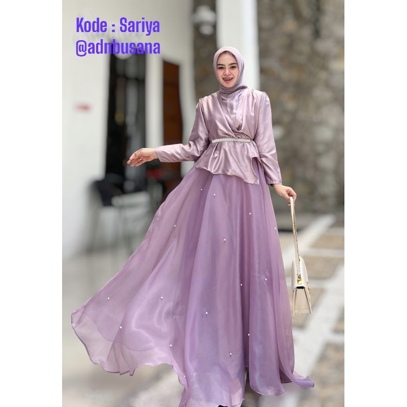 SARIYA Luxurious Gamis graduation dress for walimatul invitation ...