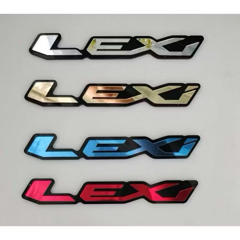 Lexi Logo Emblem Embossed 3D Acrylic Sticker | Shopee Philippines