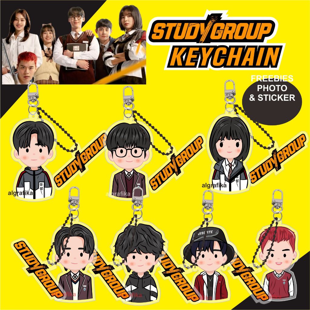 GANTUNGAN Keychain study group kdrama hwang key chain min hyun keychain ...