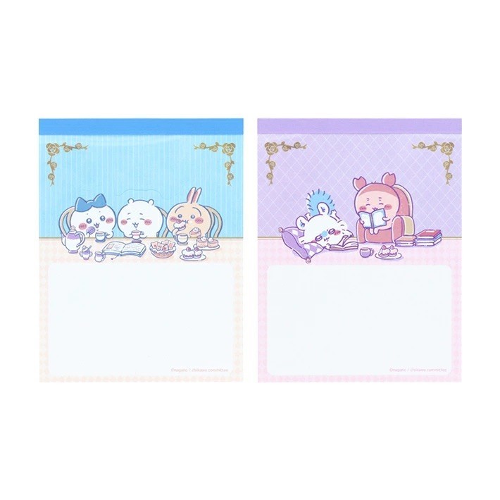 Message Memo Chiikawa Tea Time Hachiware Usagi Momonga Standing Memo ...