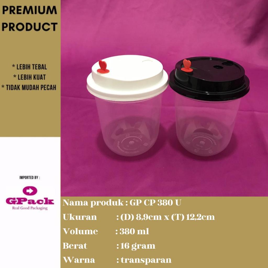 Bubble TEA PLASTIC CUP 380 ML/PLASTIC JUICE CUP 380 ML (GP-CP380U) | Shopee Philippines