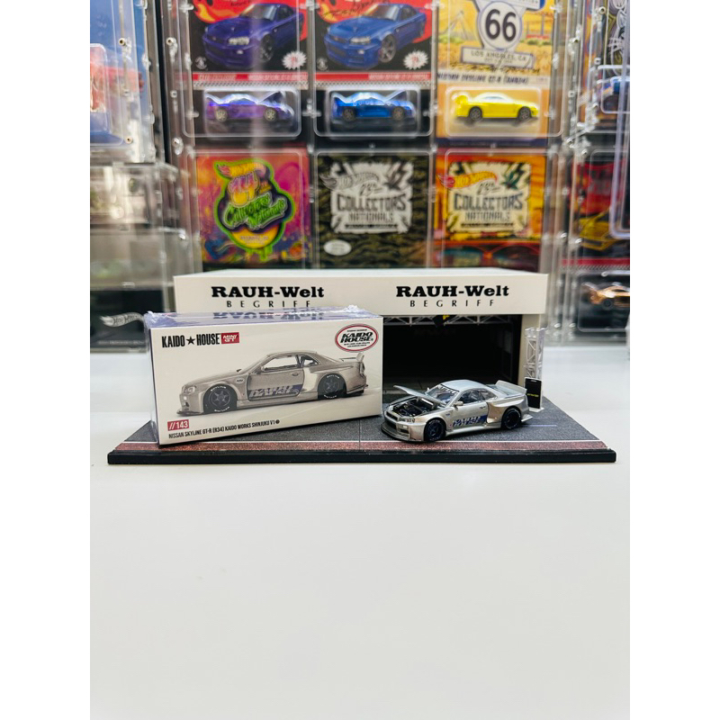 Mini GT x Kaido House CHASE KHMG143 Nissan Skyline GT-R R34 Silver ...