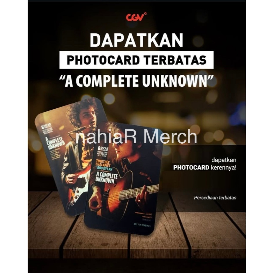A Complete Unknown x CGV Official Photocard | Shopee Philippines