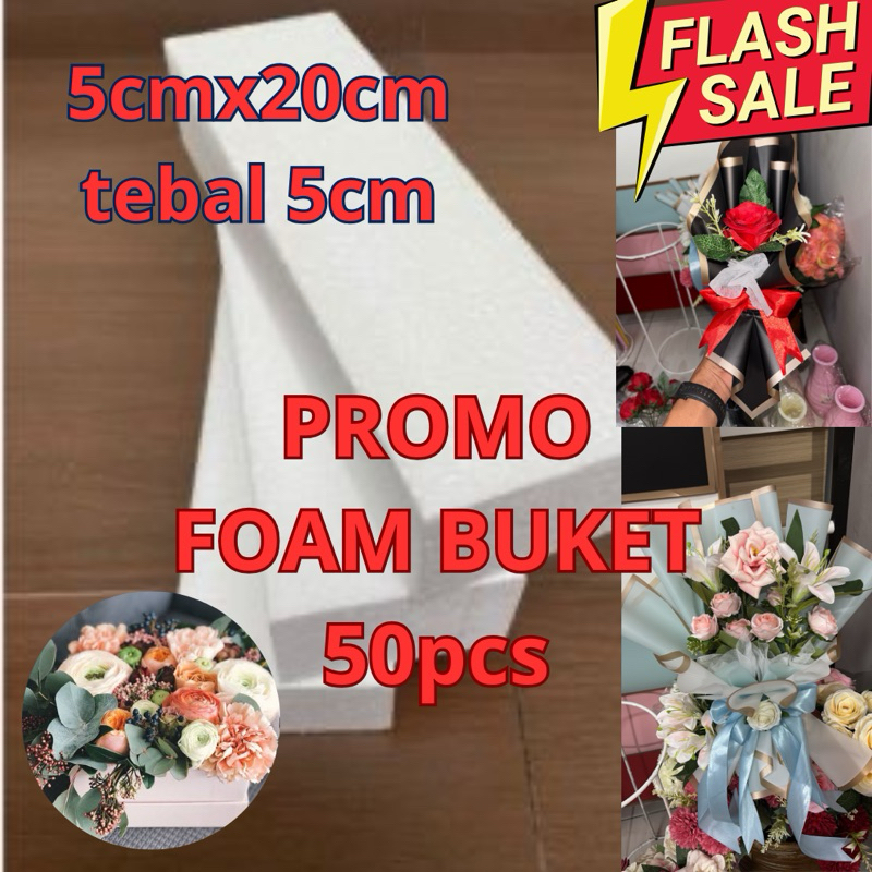 Package 50pcs STYROFOAM BOUQUET 20cm x 5cm x 5cm PREMIUM QUALITY ...