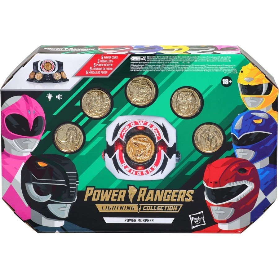 Hasbro Power Rangers Mighty Morphin Lightning Collection MMPR Morpher ...