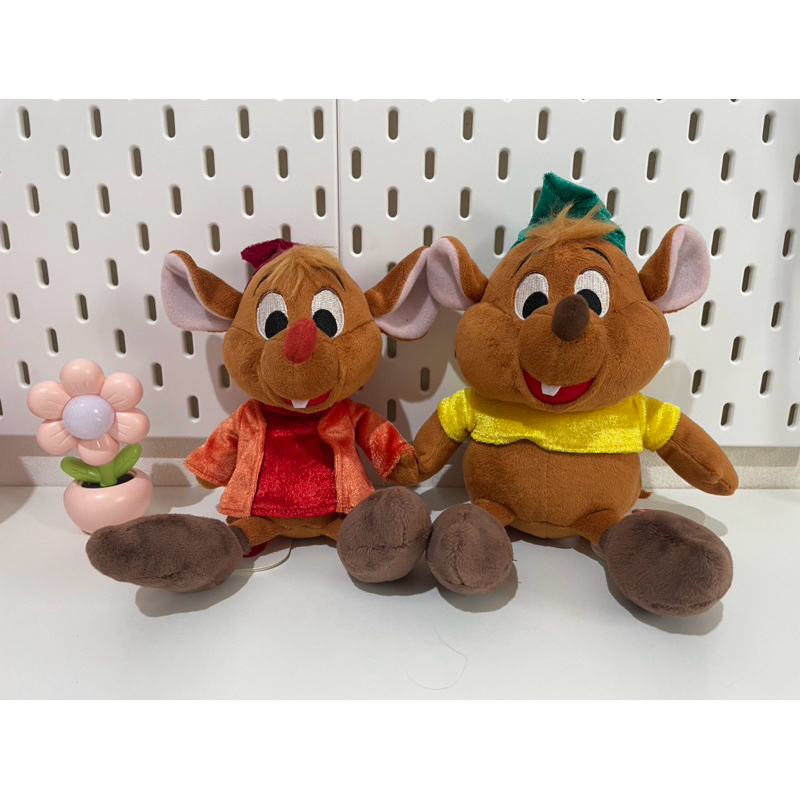 Disney Cinderella Mice Jaq and Gus Gus Plush Toy Set of 2 | Shopee ...