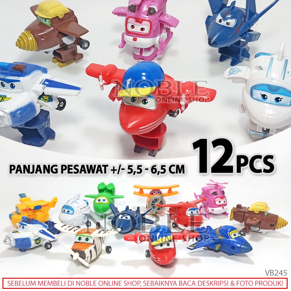 [12 Pcs] Plane Mini Cute Wings Figure Character Plane Jet Plane ...