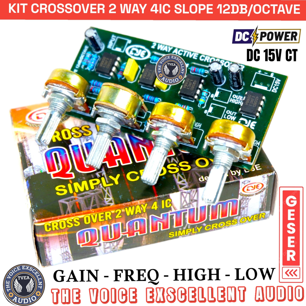 Active Crossover Kit 2 way 4 ic Full MKM Components | Shopee Philippines