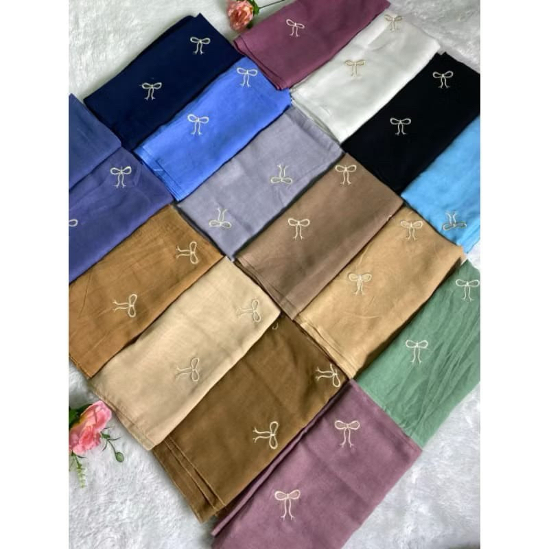 Rectangle paris embroidered coquette ribbon viral best seller | Shopee ...