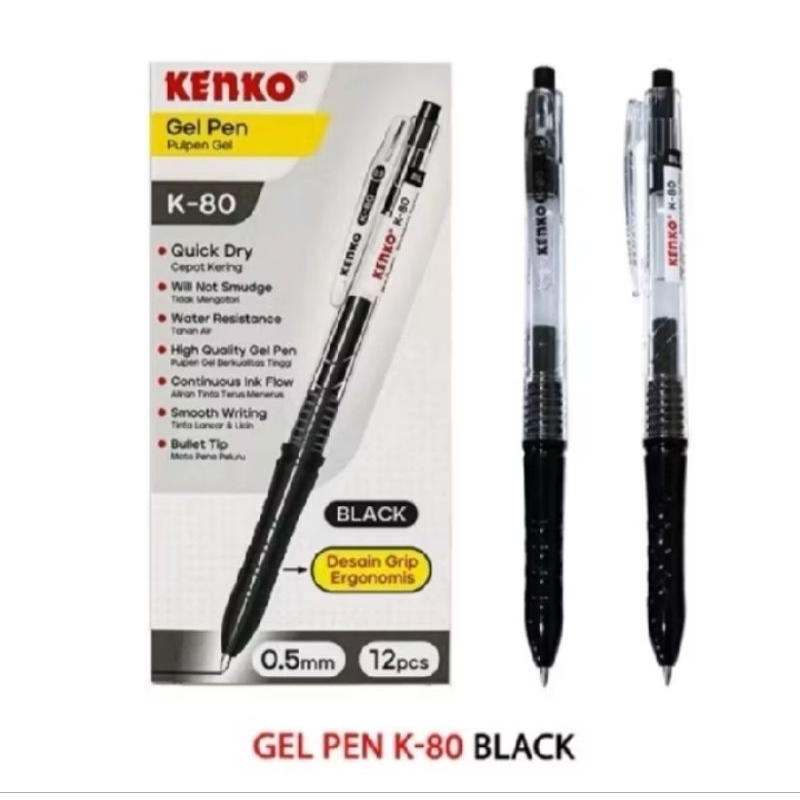 K-80cl kenko gel pen (12 pcs) | Shopee Philippines