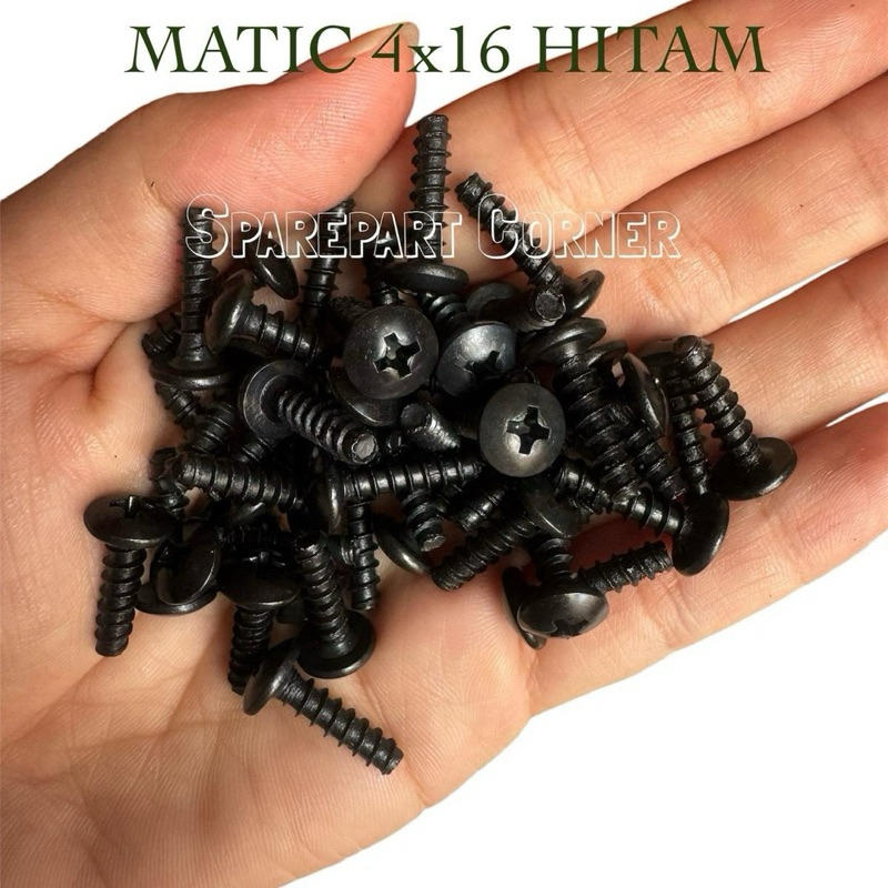 20-100 PC BODY BOLT 4x16 HONDA BEAT VARIO SCOOPY SPACY (ZINCBLACK ...