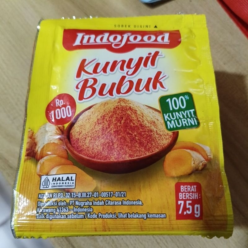 Indofood turmeric powder 7,5g x 10 | Shopee Philippines