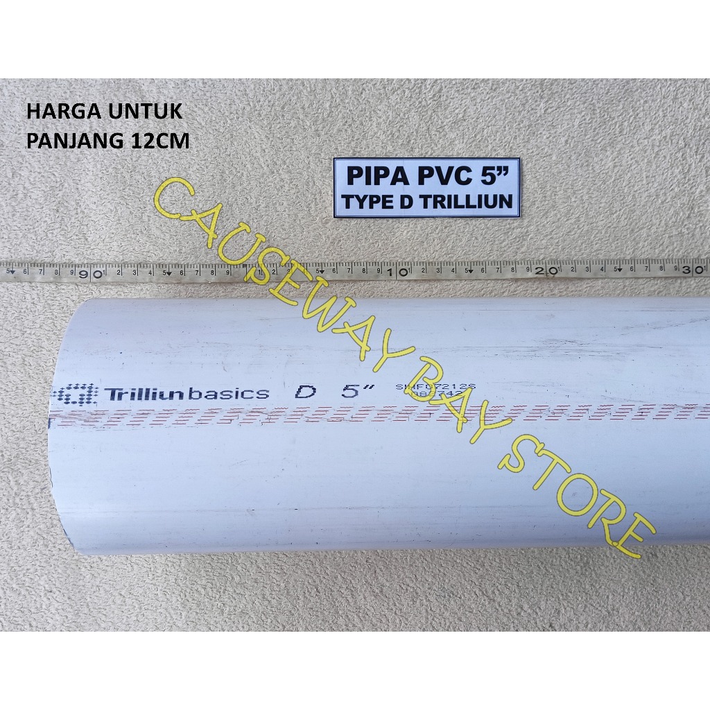 PVC PIPE 5 INCH TYPE D WHITE (12CM) | Shopee Philippines