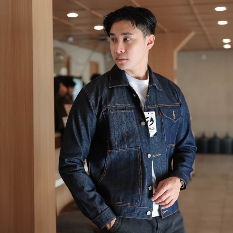 Boxy Oversize Non WASHING Jacket Jeans Denim Garment V3 | Shopee Philippines