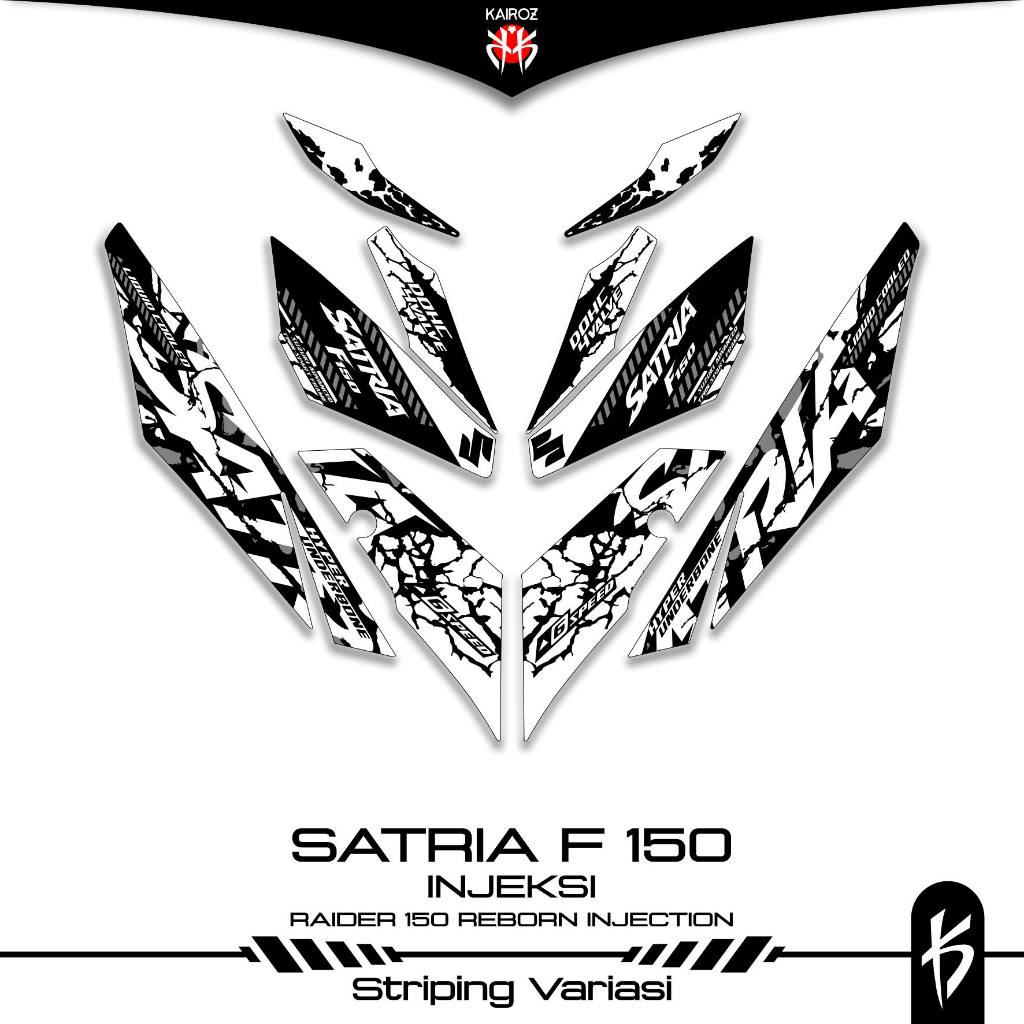 Striping Suzuki Satria F150 Injection Sku 4 Stickers Raider R 150 ...