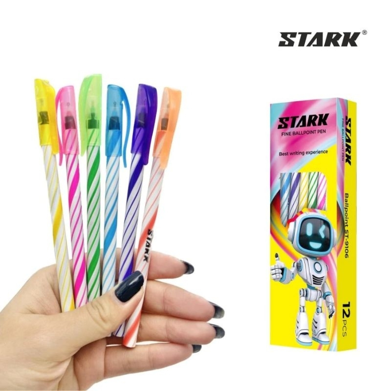 LILIN SCREW PEN STARK WAX PEN/ BLACK BALLPIN/ - 1 PCS | Shopee Philippines