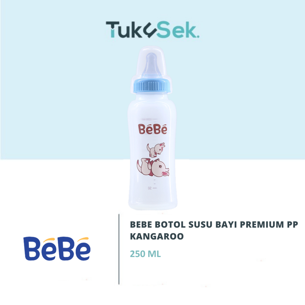 Bebe Premium PP Baby Milk Bottle 250Ml Kangaroo | Shopee Philippines