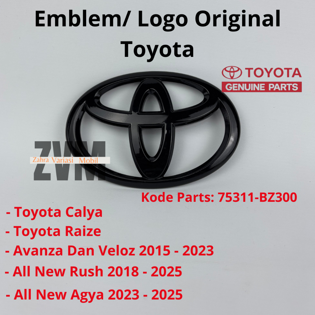 Original Logo Emblem for Toyota Avanza, Veloz, Calya, All New Rush, All ...
