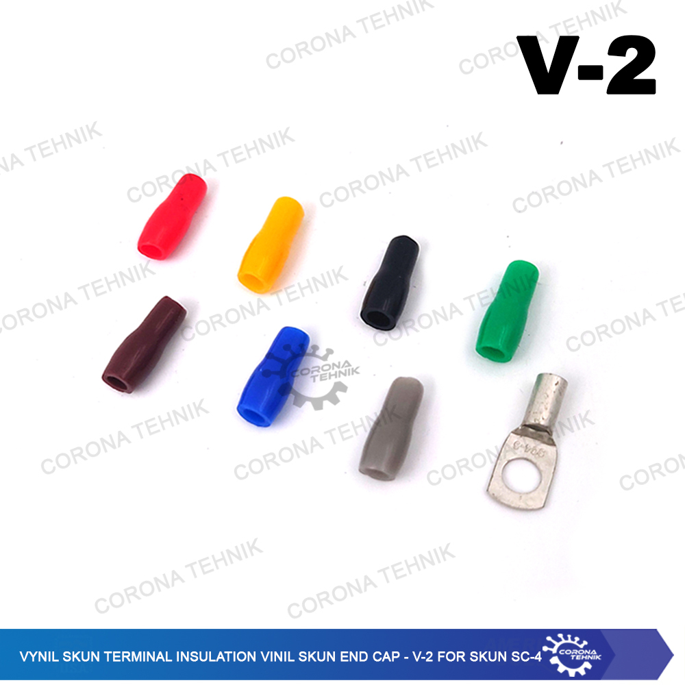 Vinyl Skun End Cap - V-2 For Skun SC-4 Vynil Skun Terminal Insulation ...