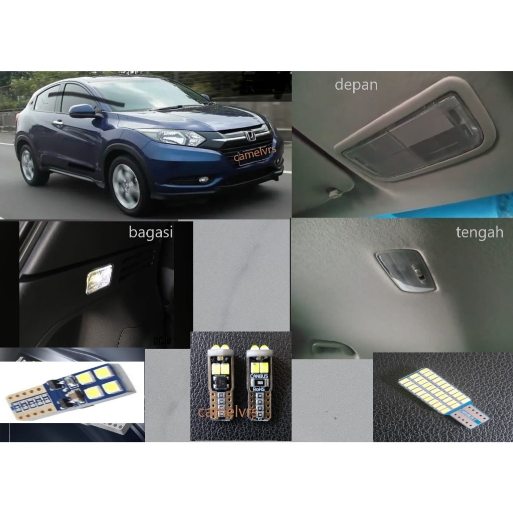 Honda HRV LED cabin light bulb front center trunk 4pcs | Shopee Philippines