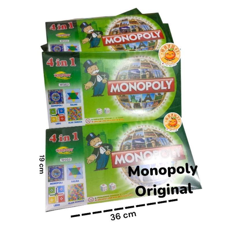 Large 5 in 1 monopoly. Monopoly + Ludo + Snakes and Ladders + Chess ...