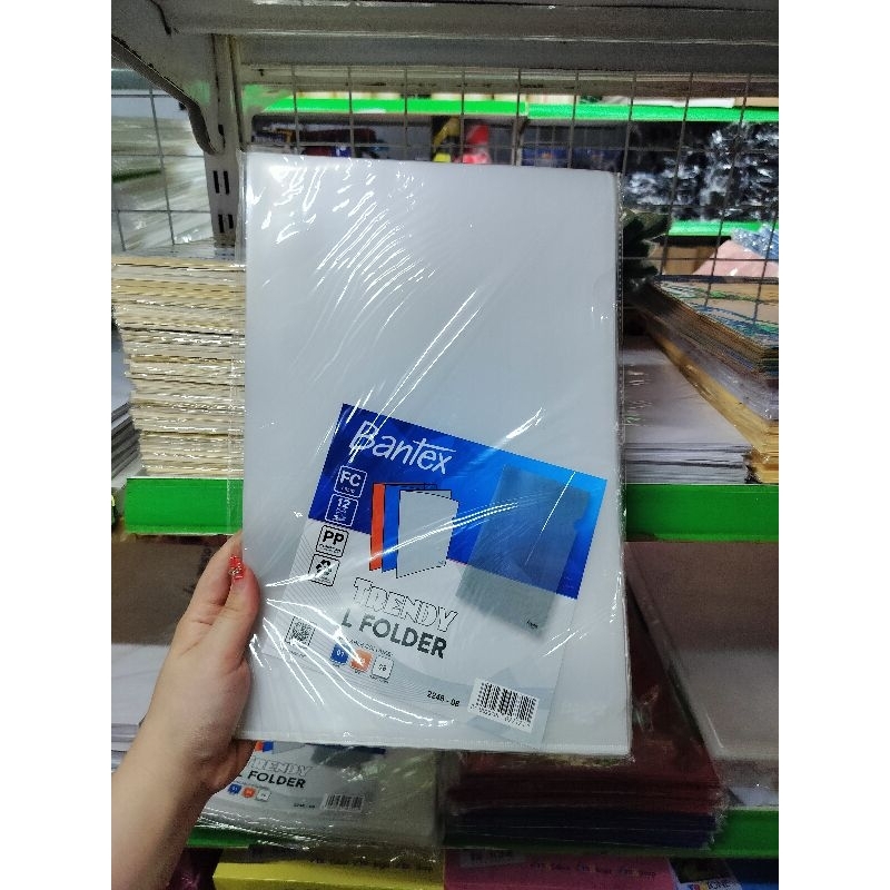 Folder L Bantex F4 White (1 pack contains 12 pcs) | Shopee Philippines