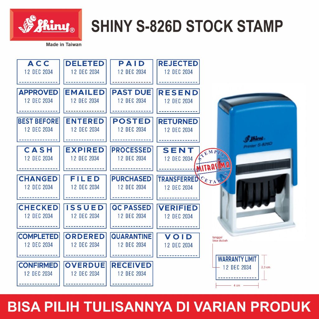 Shiny Approved Best Before Checked Stamp Expired Issued Paid Posted QC ...