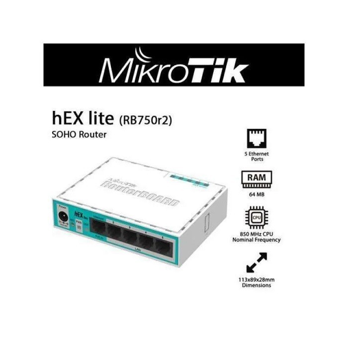 Mikrotik RouterBOARD RB 750 R2 HEX Lite | Shopee Philippines